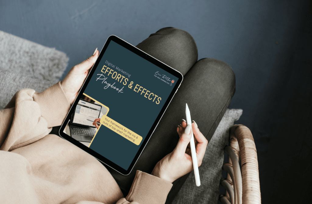 Download the Digital Marketing Efforts & Effects Playbook – Eric Ritter